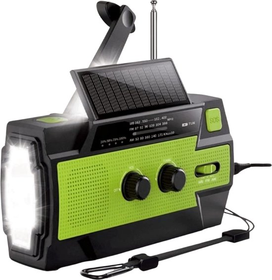 Noodradio voor NoodPakket Thuis - Solar Opwindbaar en op Batterijen ...