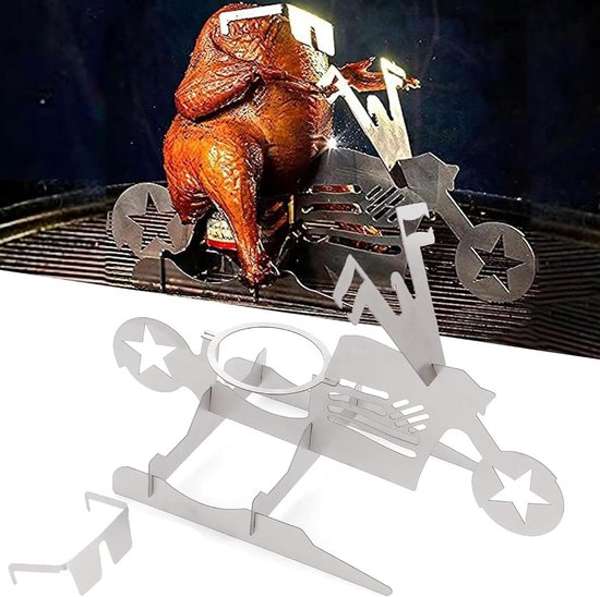 Kippenhouder Roestvrij Staal Opvouwbaar Kip Roaster Rack Bierblik Kip ...