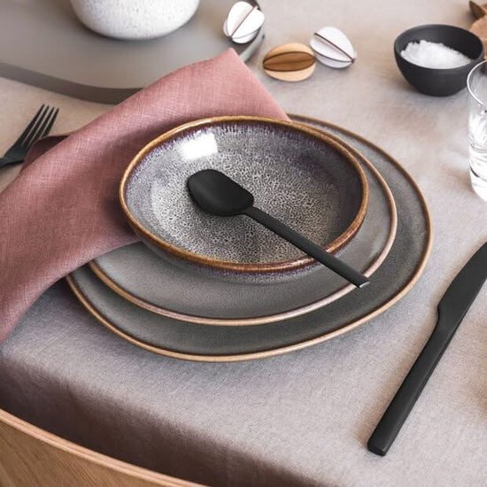 Villeroy & Boch Serviesset Lave - Beige - 8-delig / 4 personen | bol