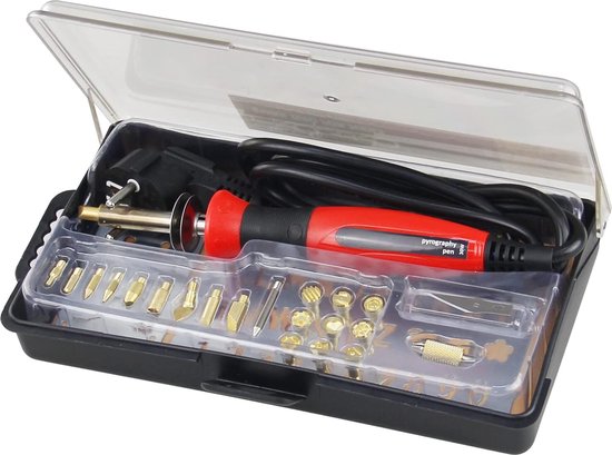 Lexium Houtbrander set - Pyrografie - Soldeerbout - Houtbrander voor ...