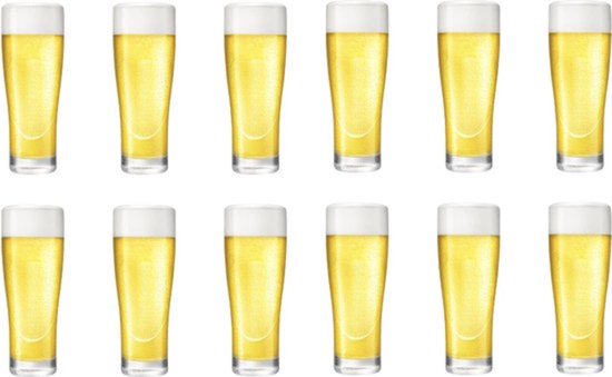 Professionele Bierglazen Set (12 Stuks) - 250ml - Bierglas - Hoogwaardig Glaswerk -... | bol