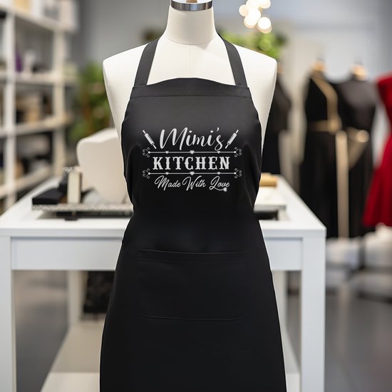 Verstelbaar kookschort, unisex, met 2 Zakken Vloeistof Druppel ...