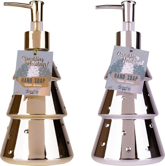 Handzeep 500ml in dispenser XMAS TREE 2 kleuren : set van 2 stuks | bol