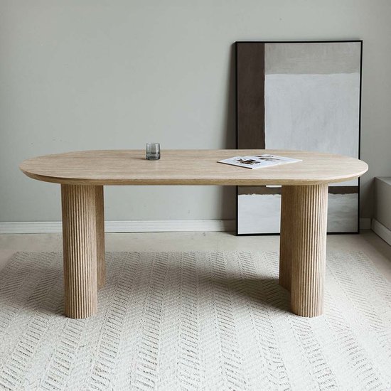 Milton & Oldbrook Eettafel 180 cm Tornio Zand | bol