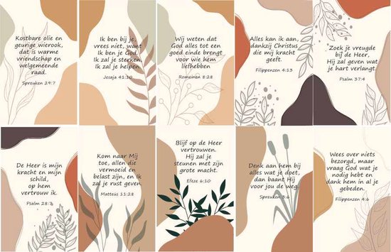 10 Bemoediging kaartjes met bijbelteksten | bol