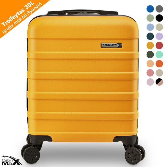 CabinMax Koffer - Handbagage Koffer 30L - Harde Reiskoffer met Wielen ...