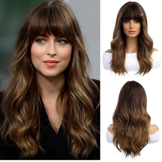 Equivera Pruiken Dames - Haar - Synthetisch Haar - Pruik - Premium ...