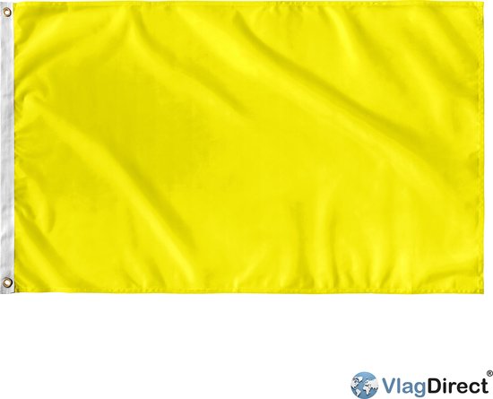 VlagDirect - Gele vlag - Strandvlag - 90 x 150 cm. | bol