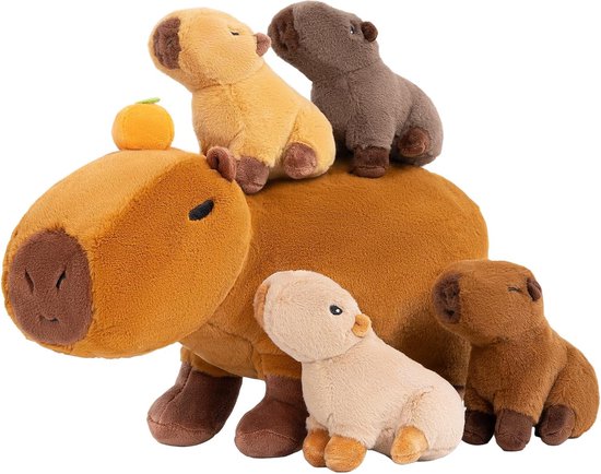 Capybara Knuffel - Capibara Knuffel - Knuffeldier - Speelgoed - Cadeau ...
