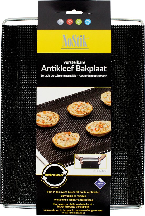 Nostik Nostik Crisper Mat 31x41-49 cm Zwart | bol