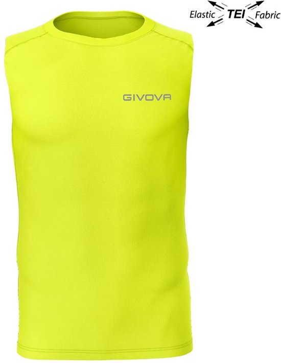 Givova Corpus 1 Mouwloos Basislaag Geel XL Man | bol