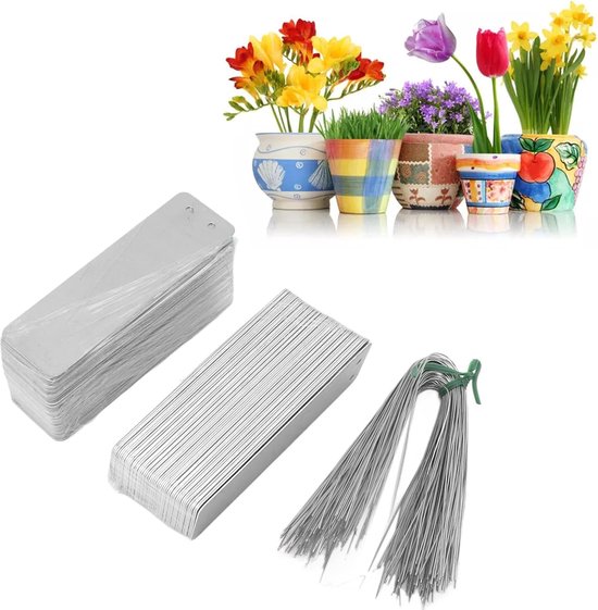 Aluminium Plantenlabels - 100 Stuks - Tuinieren - Plantetiket ...