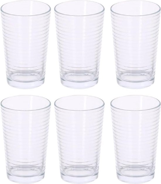 Waterglazen Set 6-Delig - Vaatwasmachinebestendig Drinkglazen - 220 ml | bol