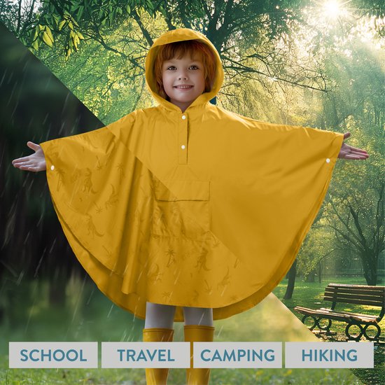 JEMIDI unisex regenjas kind van 11 tot 15 jaar - Van kleur veranderende ...