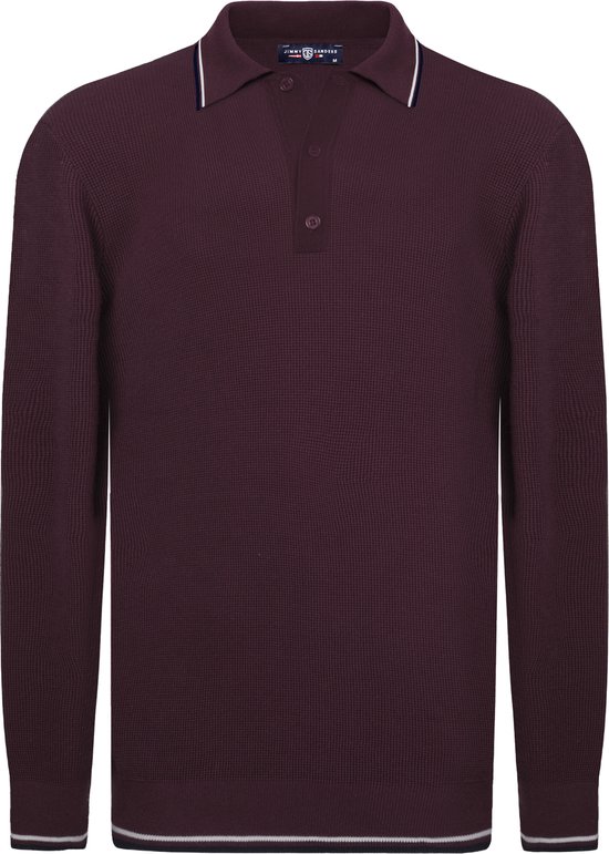 Jimmy Sanders Gebreide Polo Trui - Polo Kraag - Sweater - 100% Katoen ...