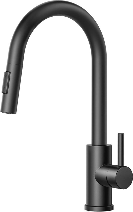 Waterkraan Keuken met Uittrekbare Douche en Hoge Boog - Draaibare ...