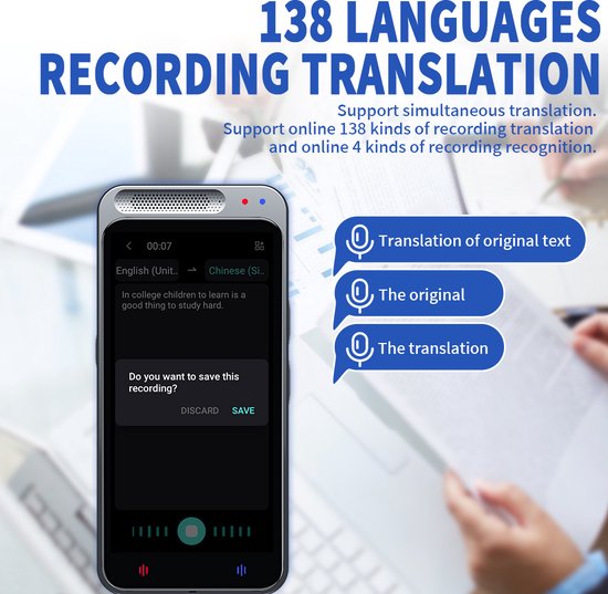 Vertaalcomputer AI Translator Origineel | bol