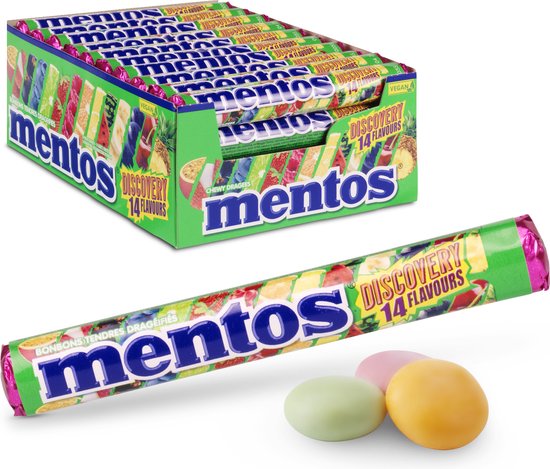 Mentos Discovery Snoep Vegan 1x40rollen | bol