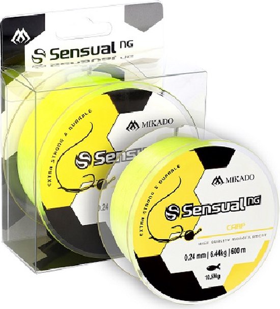 Mikado Lijn Sensual N.G Karper 0.45mm/30kg/600m - Geel | Vislijn | 600m | Karper | bol