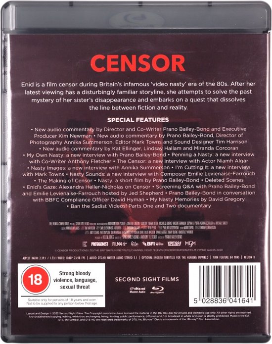 Movie - Censor (Blu-ray), Niamh Algar | Dvd's | bol
