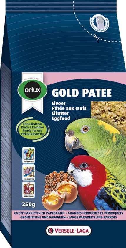 Orlux Gold Patee Eivoer Grote Parkiet/Papegaai - Vogelvoer | bol
