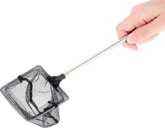 Aquariumschepnet met telescopische arm voor vissen of garnalen ...
