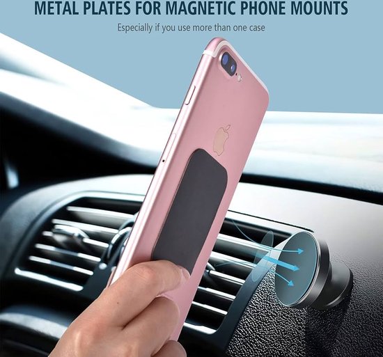 Metalen Platen - Set van 4 -Magneet telefoonhouder - Magneet plaatje ...