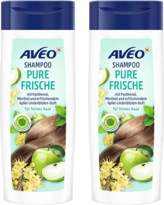AVEO Shampoo Pure Frische - 2x 300 ml | Shampoo voor Fijn haar ...