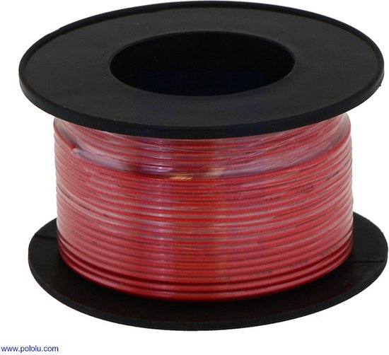 Stranded Wire 20 AWG 12 meter in de kleur Rood | bol
