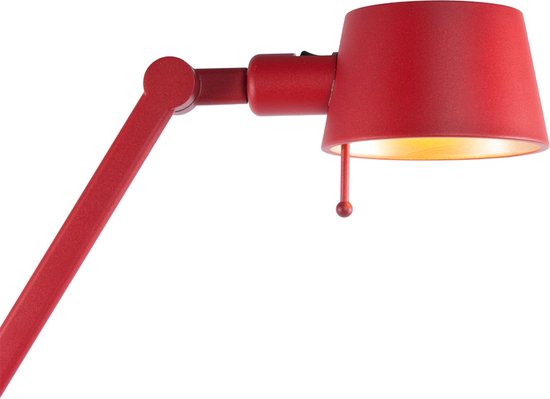 Verstelbare retro staande lamp | rood | E27 | bol