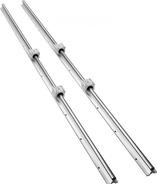 Lineaire geleider - geleiderail - 2 stuks Lineaire rail - koolstofstaal ...