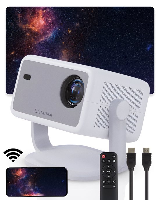 Lumina Stellar Beamer - Home Cinema - Projector - Android 11.0 - WiFi 6 ...