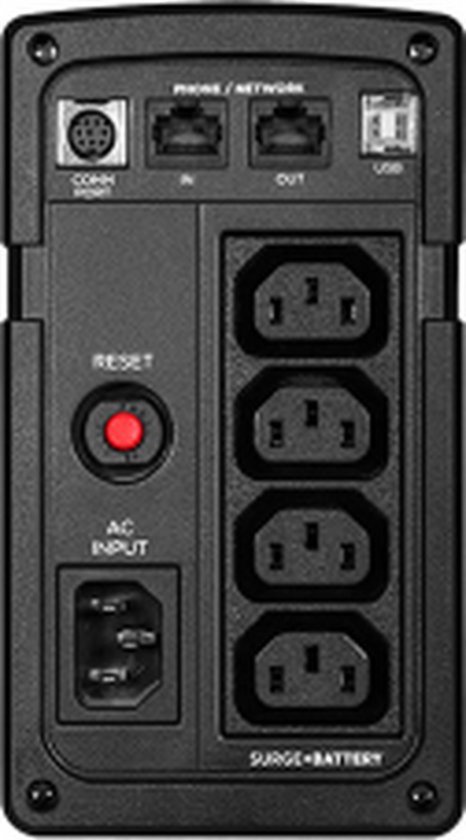 CyberPower RT650EI UPS Stand-by (Offline) 0,65 kVA 400 W 4 AC-uitgang ...