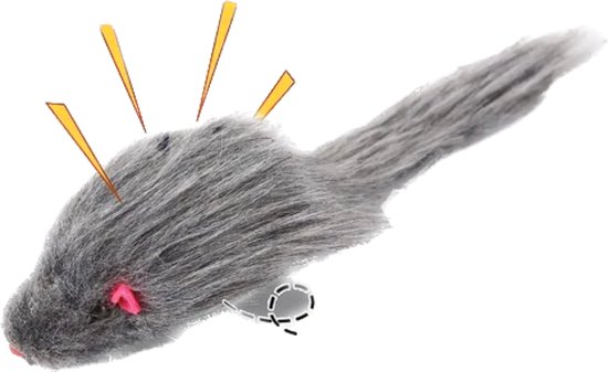 Self-Play 3 Manieren Hangende Deur Kat Muis Speelgoed voor Indoor ...