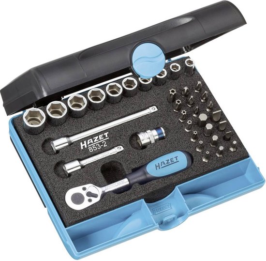 HAZET - 853-2 Dopsleutelset - 35-delig | bol