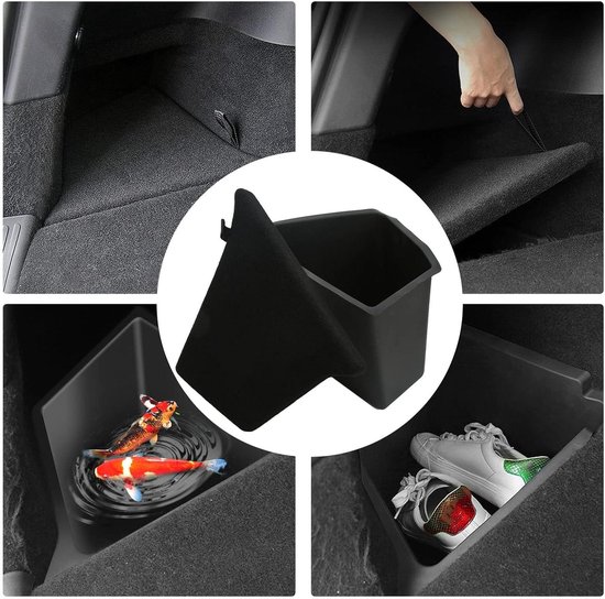 Kofferbakorganizer Opbergbakken - Zijdoos met Deksel voor Tesla Model Y ...