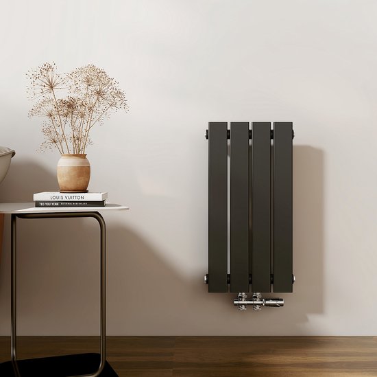 EMKE Radiator - Plat Design - Mat Zwart - 60x30 cm - 233 W ...