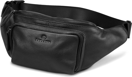 Lucleon - Heren - Zwart Leer Heuptas | bol