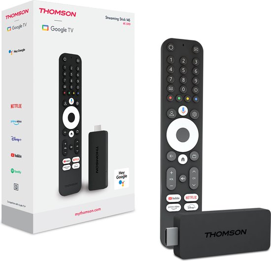 Thomson Streaming Stick 145G - Chromecast - 4K UHD - Google TV - 2GB ...