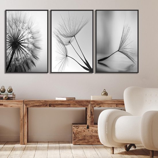 Moderne 3-Delige Geometrische Kunst Poster Set voor Woonkamer en ...