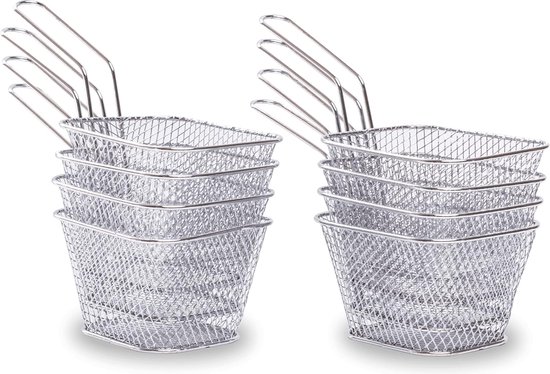 Fijnmazige Mini Roestvrijstalen Frietmandjes voor Stijlvolle ...