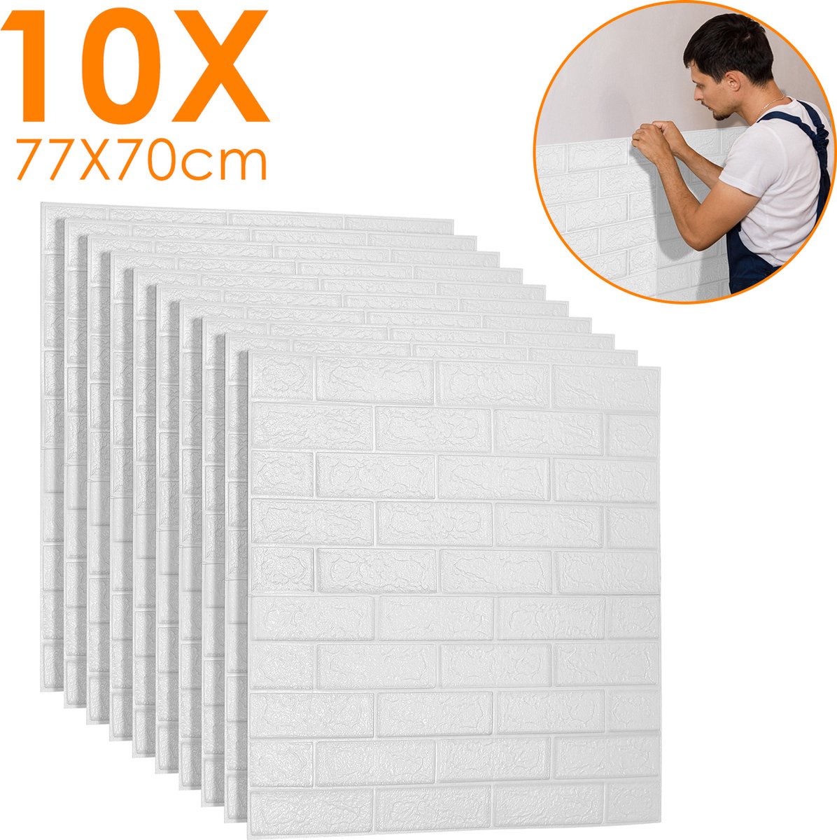 3D Plaktegels Muursticker Zelfklevende muur behang - tegelstickers ...