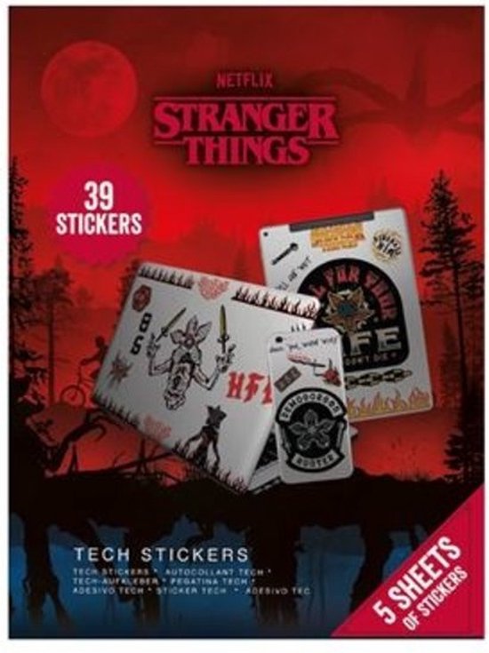 Stranger Things - Stranger Things Season 4 Tech Stickers | bol