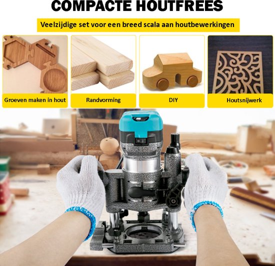 Vevor Bovenfrees - Houtfrees - Hoge Kwaliteit | bol