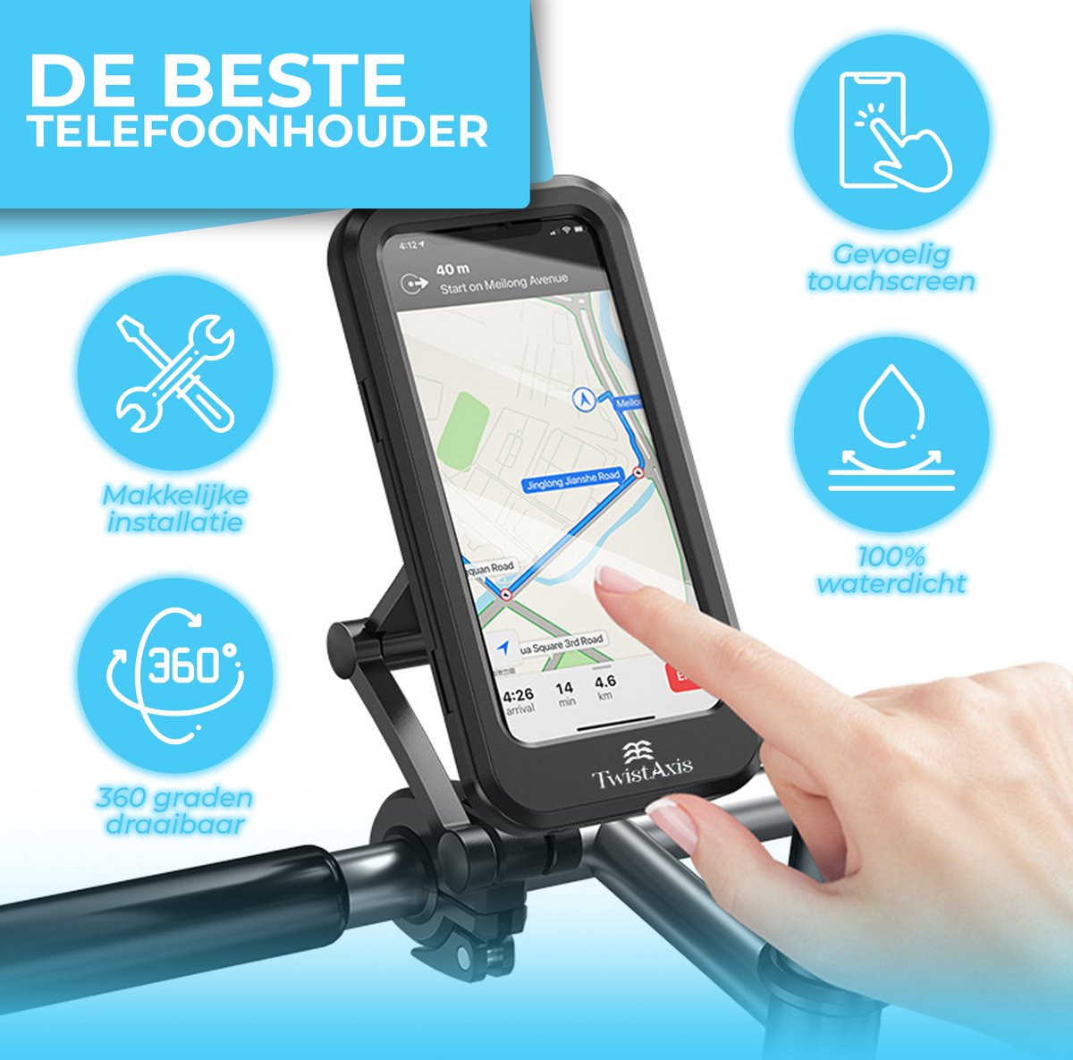 Telefoonhouder fiets - GSM Houder Fiets - Telefoonhouder Fiets ...