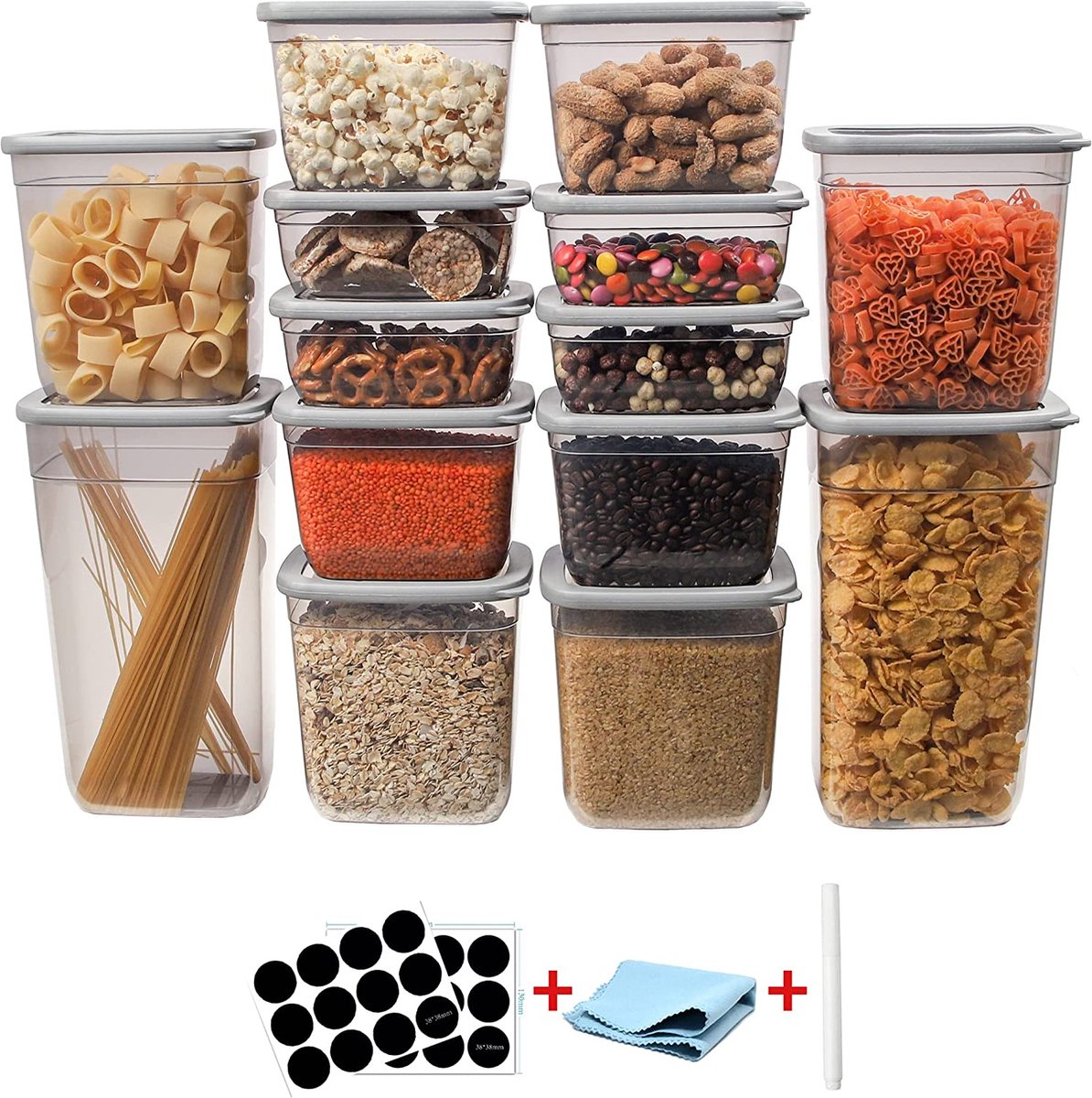 Ensemble de boîtes de rangement - Boîtes de rangement de cuisine ...