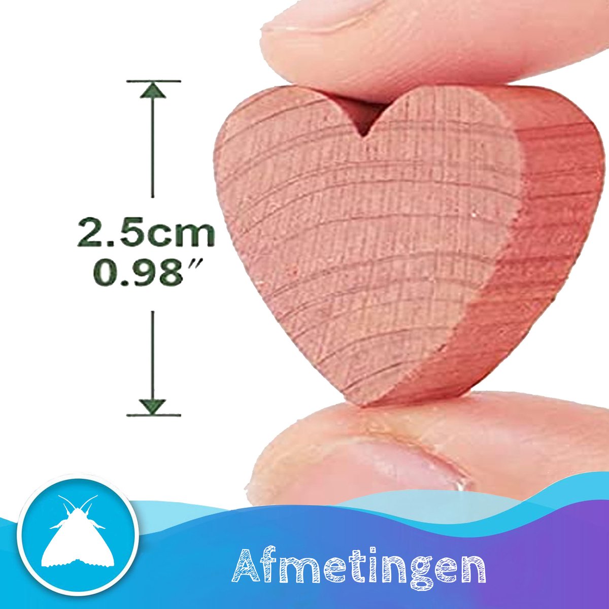 Summer Spark Mottenballen 20 Hartjes - Cederhout tegen motten - Motten ...