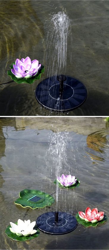 Buxibo - Multifunctionele Solar Water Fontein - Fontein Pomp ...