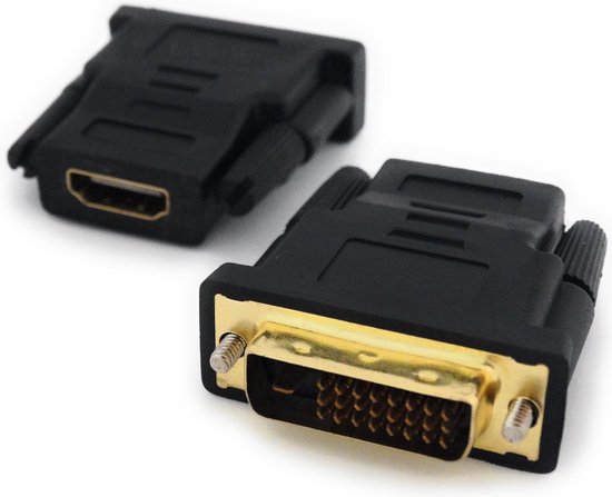 HDMI / DVI Adapter [1x HDMI-bus - 1x DVI-stekker 24+1-polig] Zwart ...