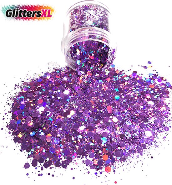 GlittersXL - Chunky Glitters (Iris Paars) [Volume 8g - Festival Jewels ...